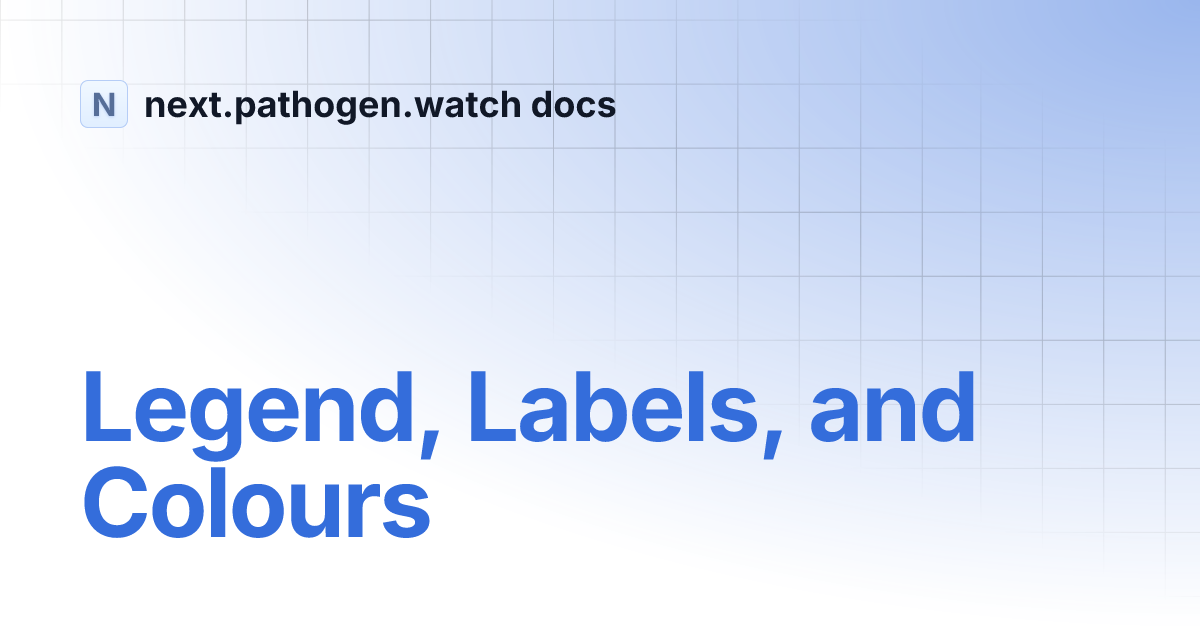 Legend, Labels, and Colours | next.pathogen.watch docs