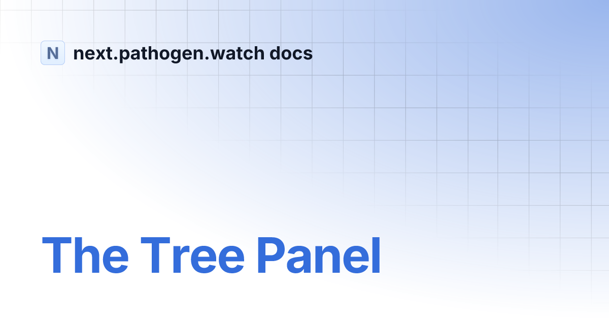 The Tree Panel | next.pathogen.watch docs